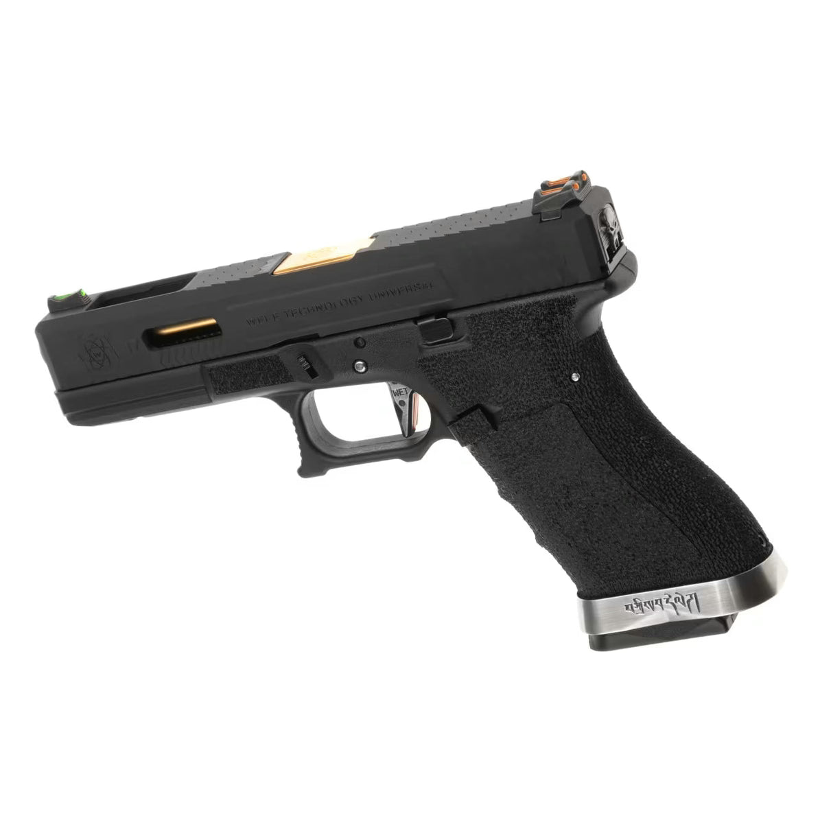 G-Force 17 BK Gold Barrel Metal Version GBB – ForAirsoft